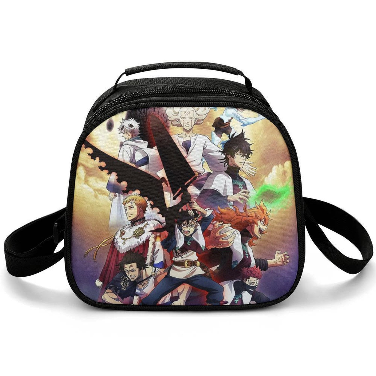 Black Clover Insulated Lunch Bag Portable Lunch Box Reusable Therma ...