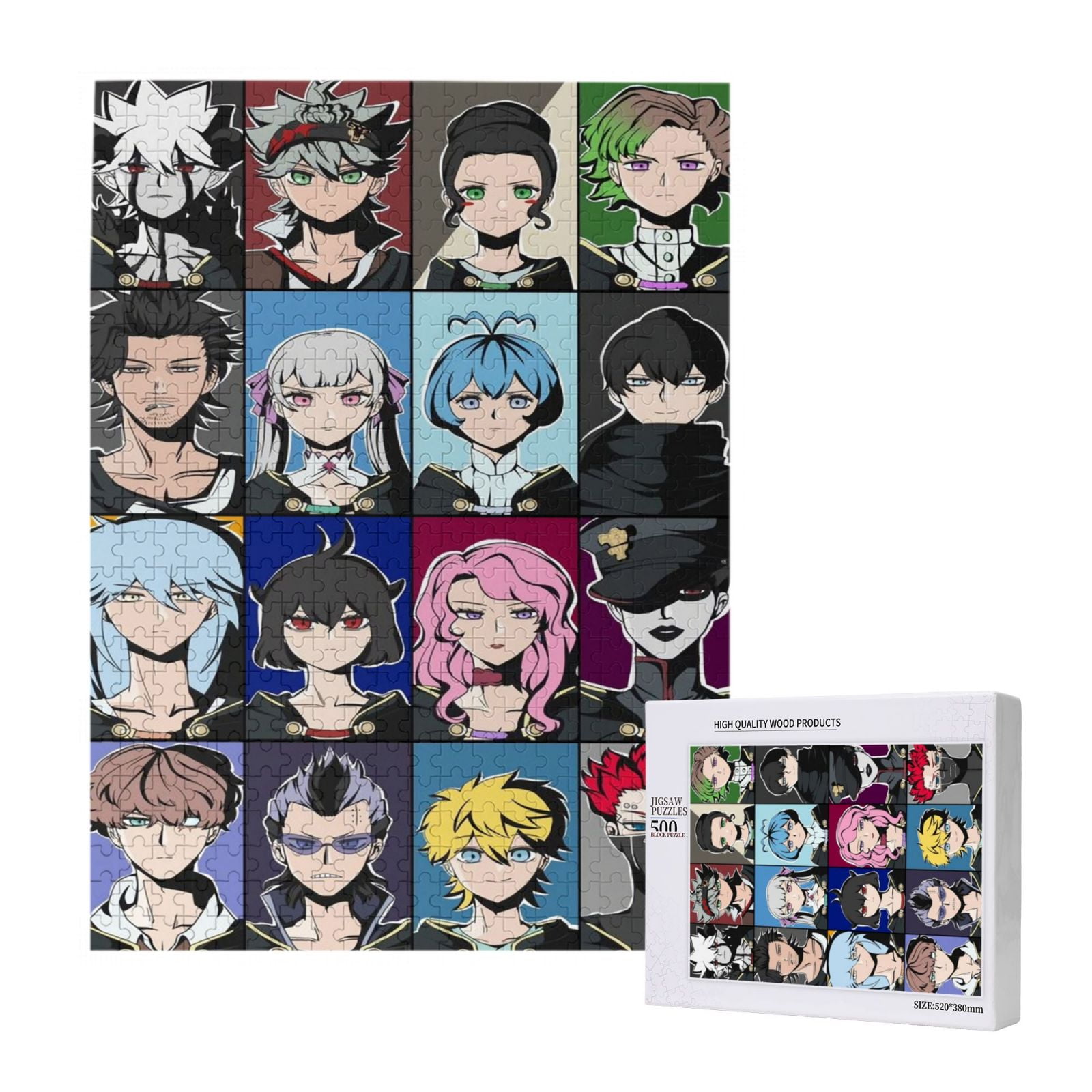 Black Clover Jigsaw Puzzle Interactive Brain Teaser Board Game for ...