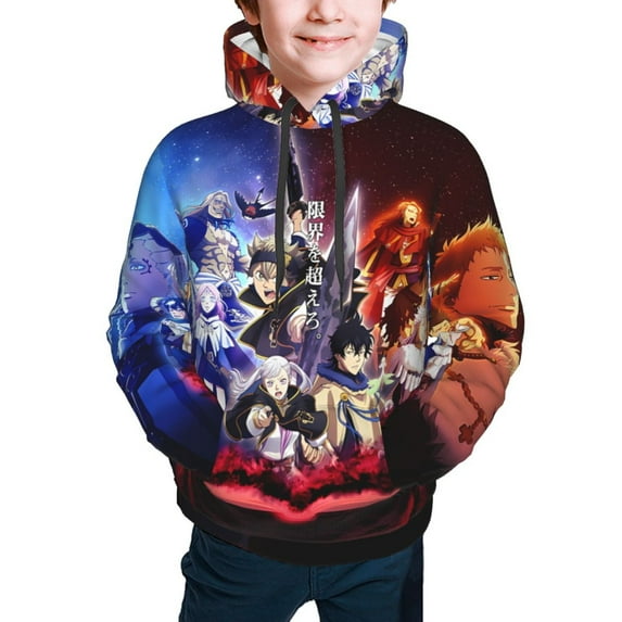 Black Clover Kids' Hoodie 3d Print Sweatshirt Soft Pullover Hooded With ...