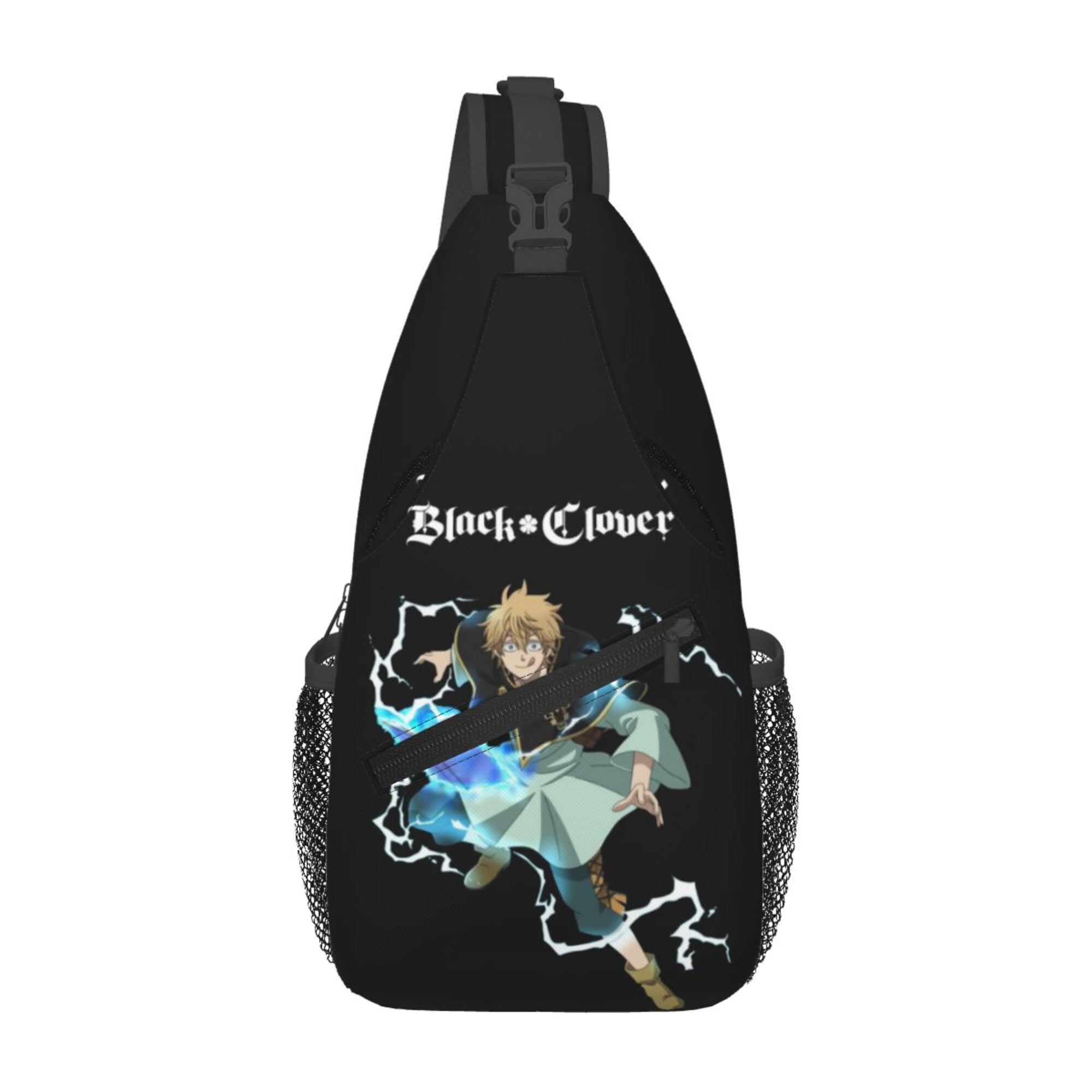Black Clover Luck Voltia Sling Bag Crossbody Sling Backpack Chest Bag ...