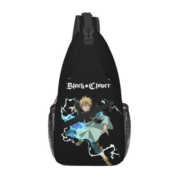 Black Clover Luck Voltia Sling Bag Crossbody Sling Backpack Chest Bag ...