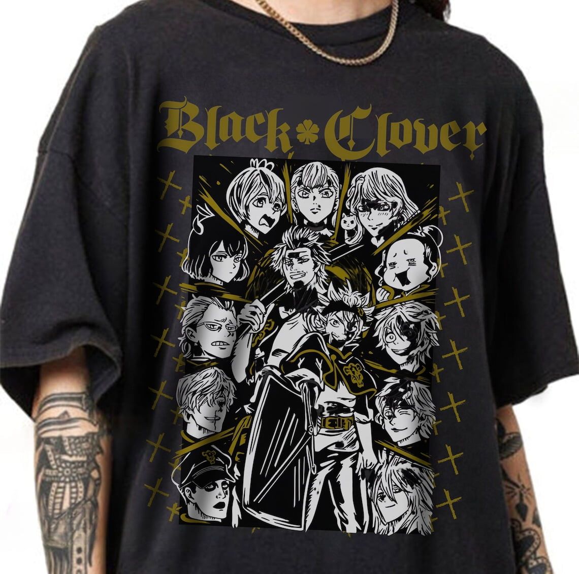 Black Clover Manga Anime Shirt - Walmart.com
