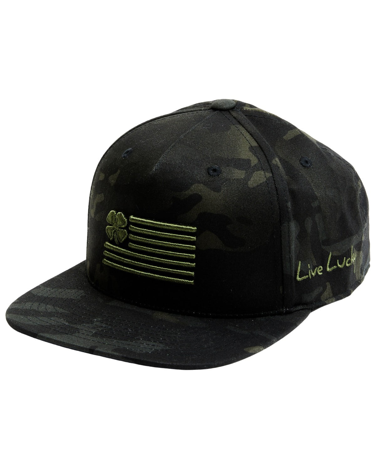 Black Clover Men's Camo Print Nation Ball Cap Camouflage One Size ...
