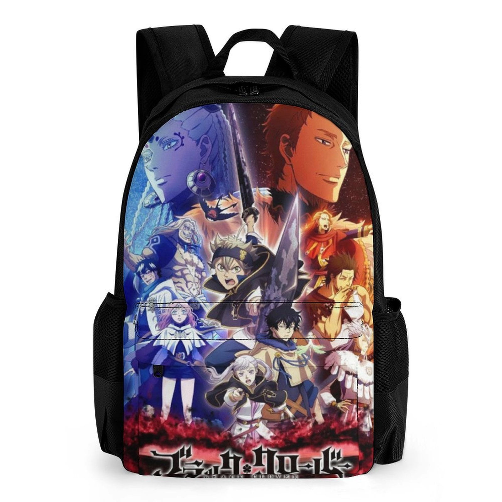 Black Clover School Bag Laptop Backpack Large Capacity Daypack ...