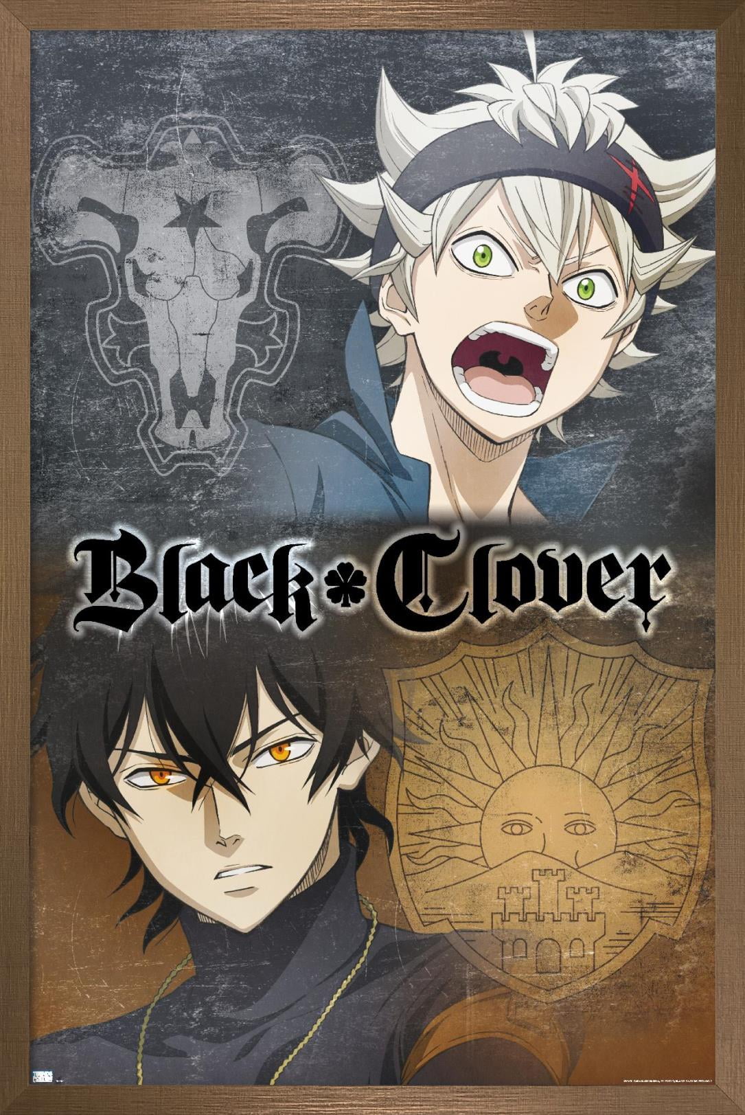 Black Clover - Teaser Wall Poster, 22.375" x 34", Framed - Walmart.com