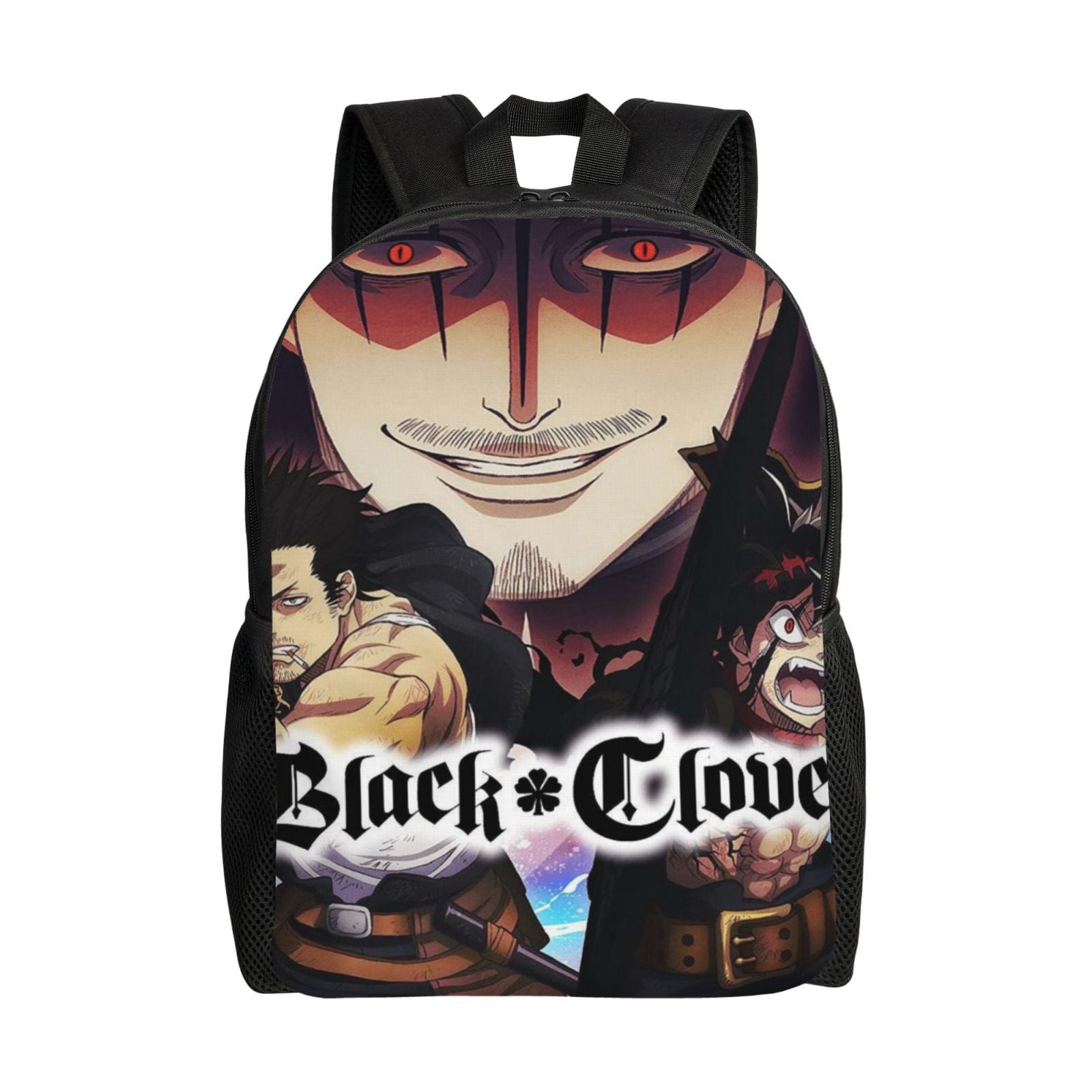 Black Clover Unisex Backpack Laptop Daypack Adjustable Shoulders School ...