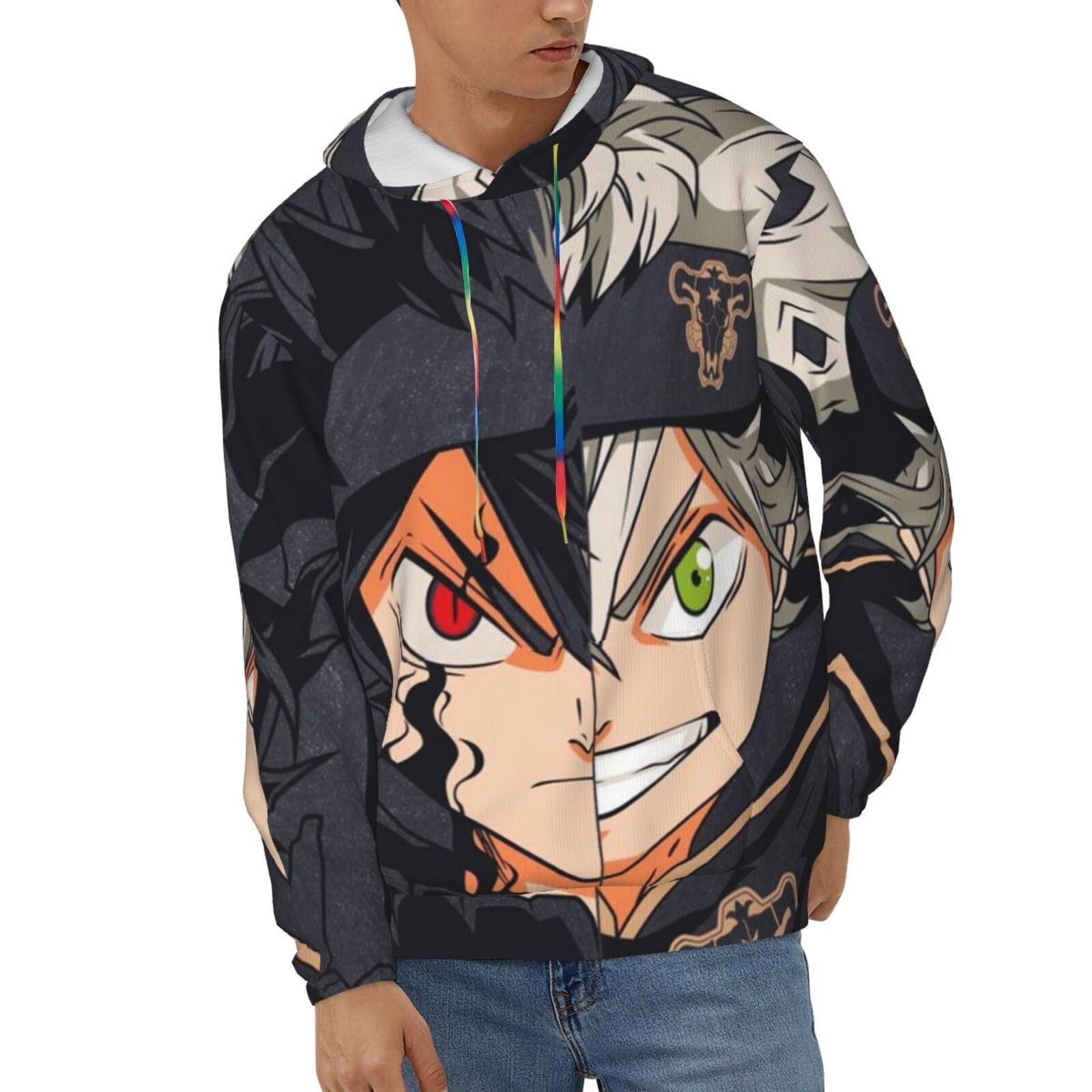 Black Clover Unisex Hoodies 3D Print Hooded Sweatshirt for Men Women ...