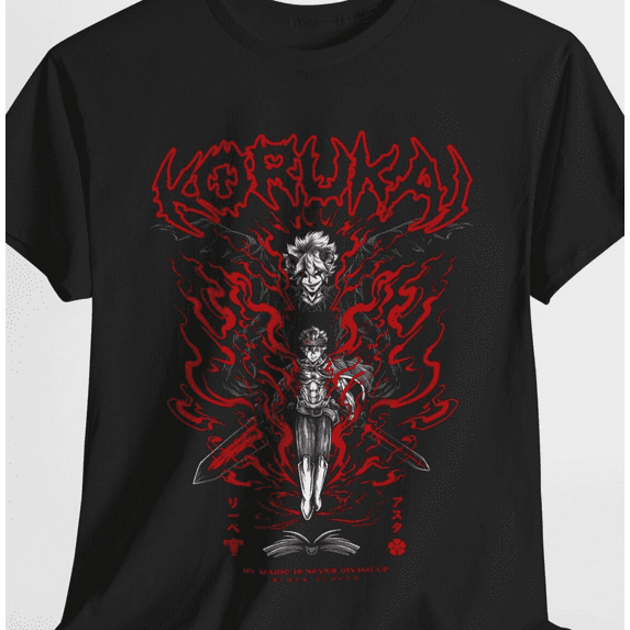 Black Clover anime, Anime Shirt, Shirts for men, Graphic Tee, Manga ...