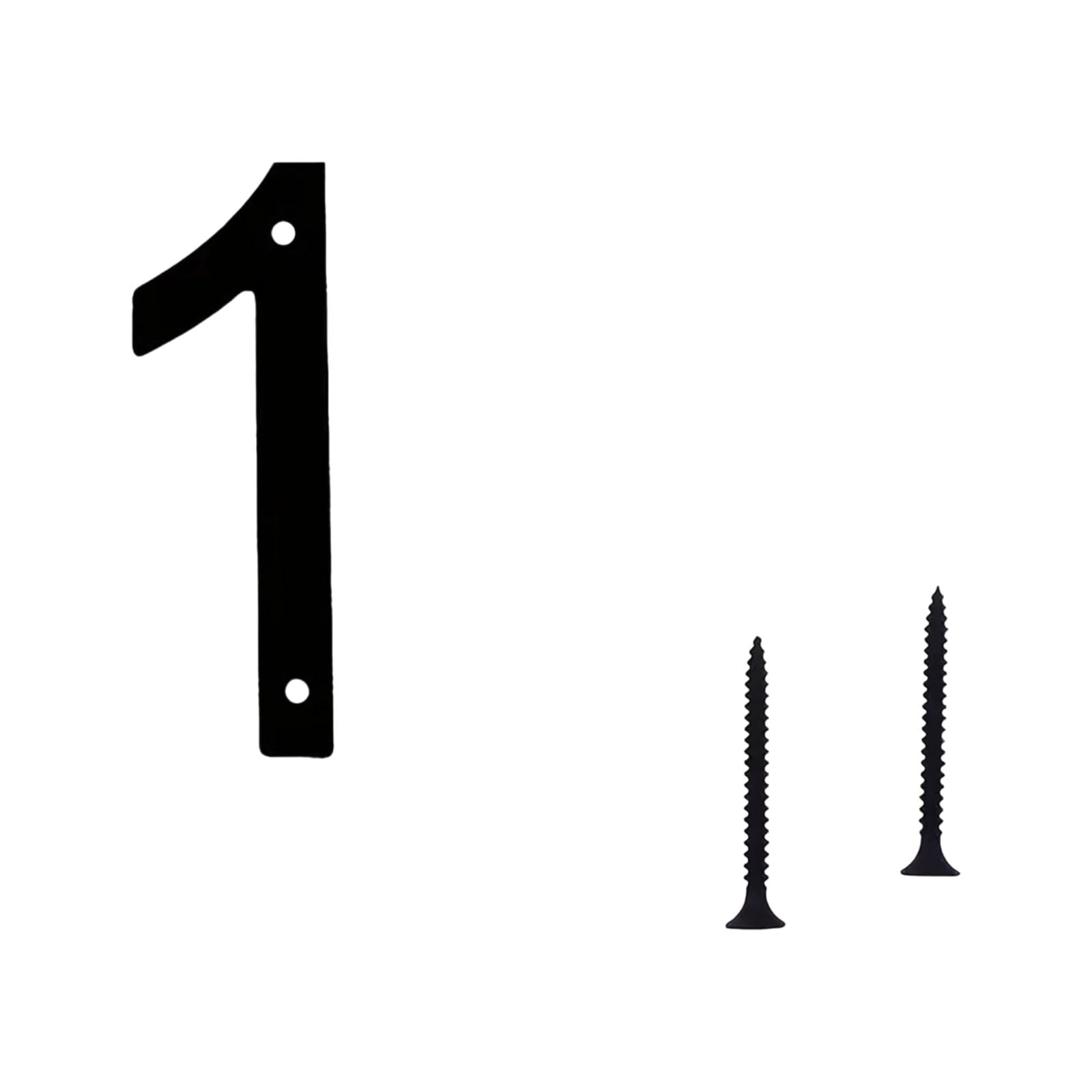 Black Coated Floating Address Numbers, Metal Modern House Plaques for ...