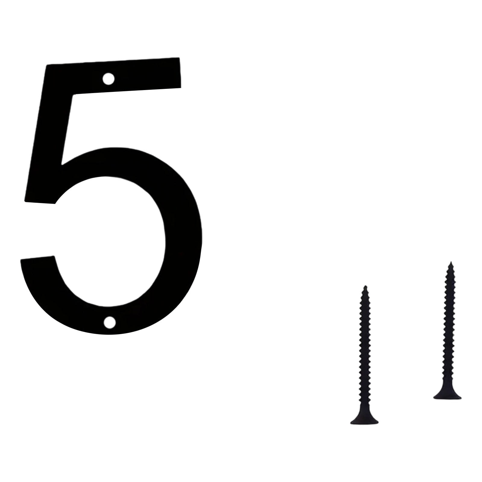 Black Coated Floating Address Numbers, Metal Modern House Plaques for ...