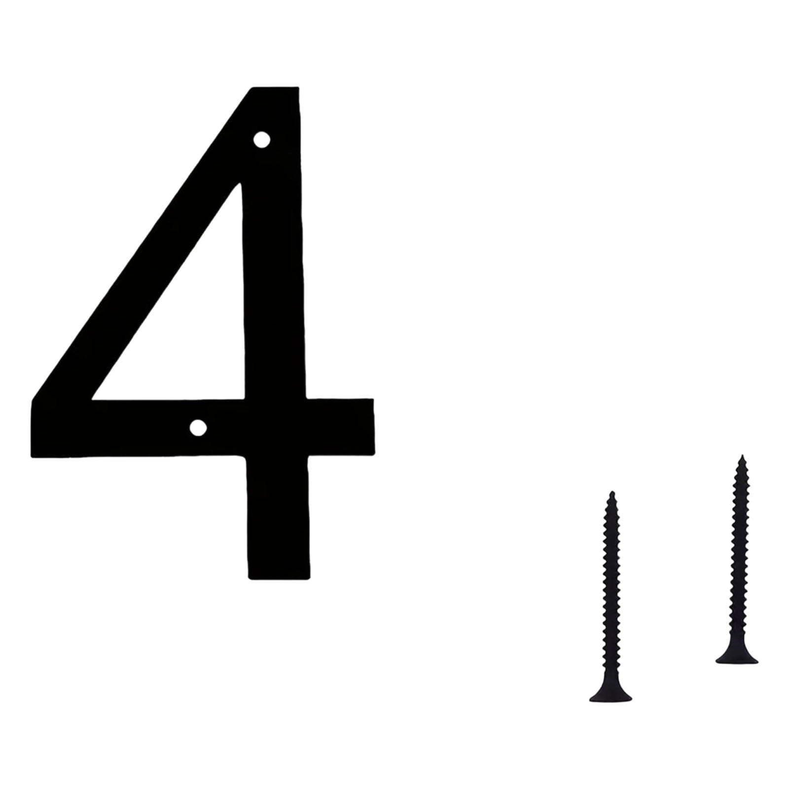 Black Coated Floating Address Numbers, Metal Modern House Plaques for ...