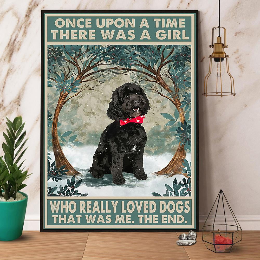 Black Cockapoo There Was A Girl Who Really Loved Dogs Paper Poster No ...