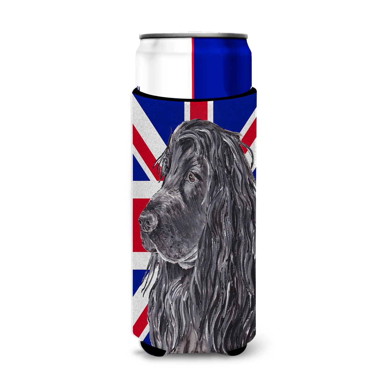 Black Cocker Spaniel with English Union Jack British Flag Ultra Hugger ...