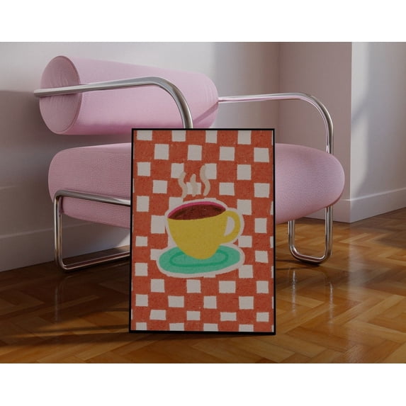 Black Coffee Colorful Wall Art Still Life Art Kitchen Art Print ...