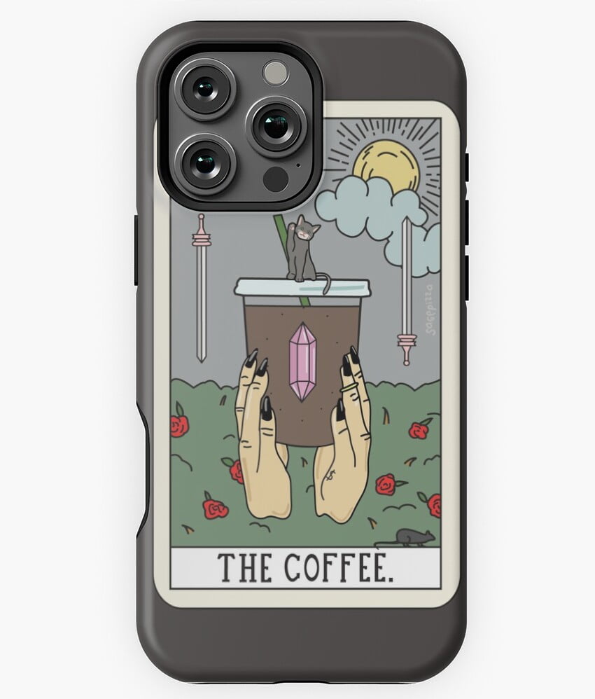 Black Coffee Reading M15823 Phone case for iPhone 11 to 16 Pro Max ...