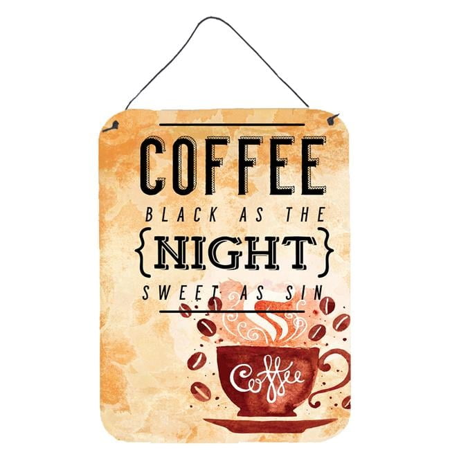 Black Coffee Sign Wall or Door Hanging Prints - Walmart.com