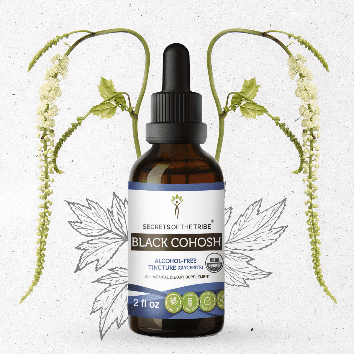 Black Cohosh Tincture Alcohol-FREE Extract, Responsibly farmed organic ...