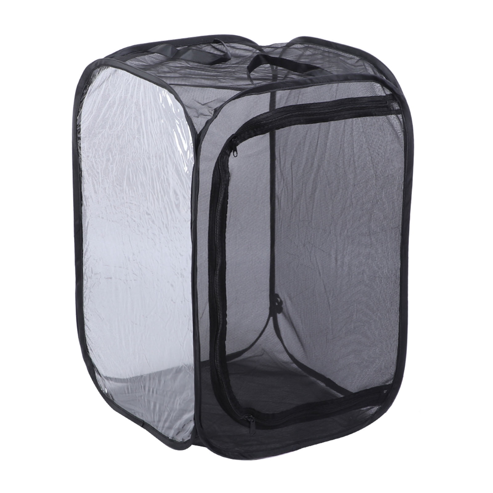 Black Collapsible Foldable Ventilated Insect Light Mesh Cage House ...