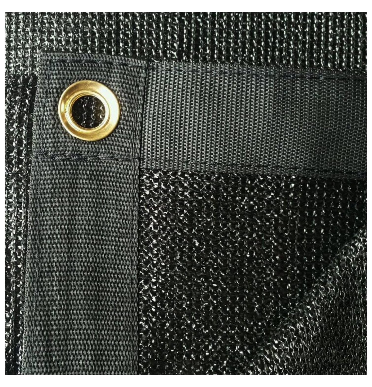 Black Color, 12 ft. x 30 ft. - 7 oz Premium 90% Shade Sail, Sun Shade ...