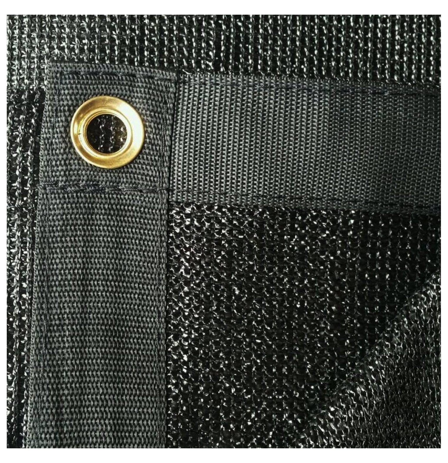Black Color, 14 ft. x 16 ft. - 7 oz Premium 90% Shade Sail, Sun Shade ...