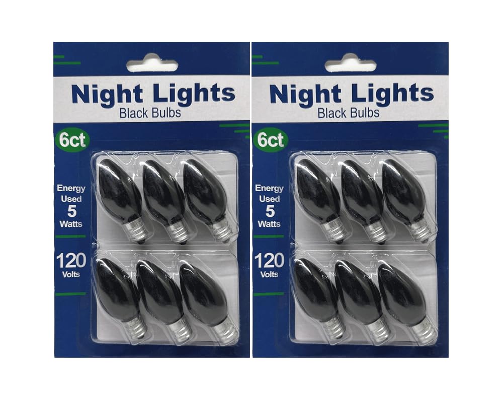 Black Color Night Light Bulb 12PC - Walmart.com