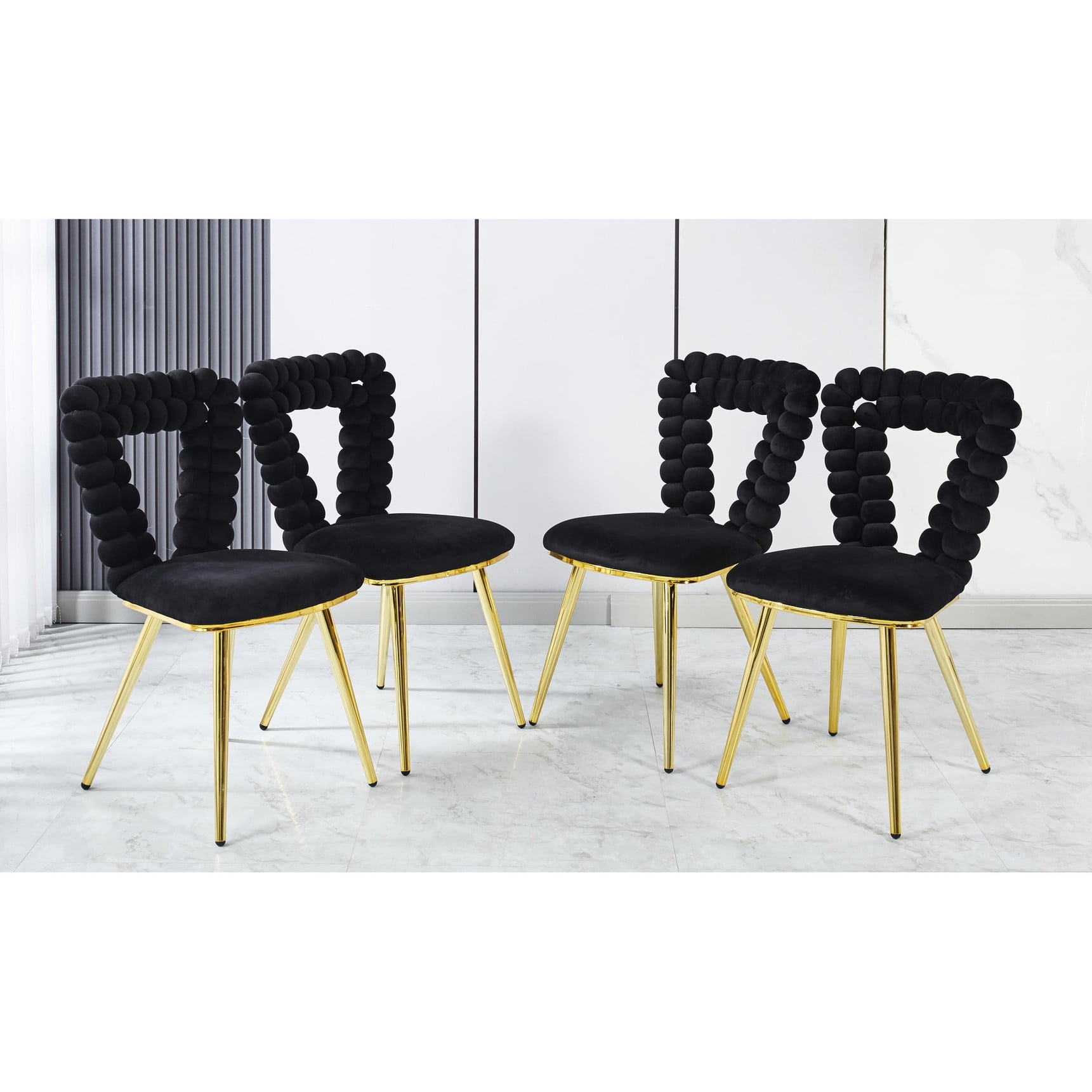 Black Color Scheme Chair - Comfortable Sitting Posture - Dining Room ...