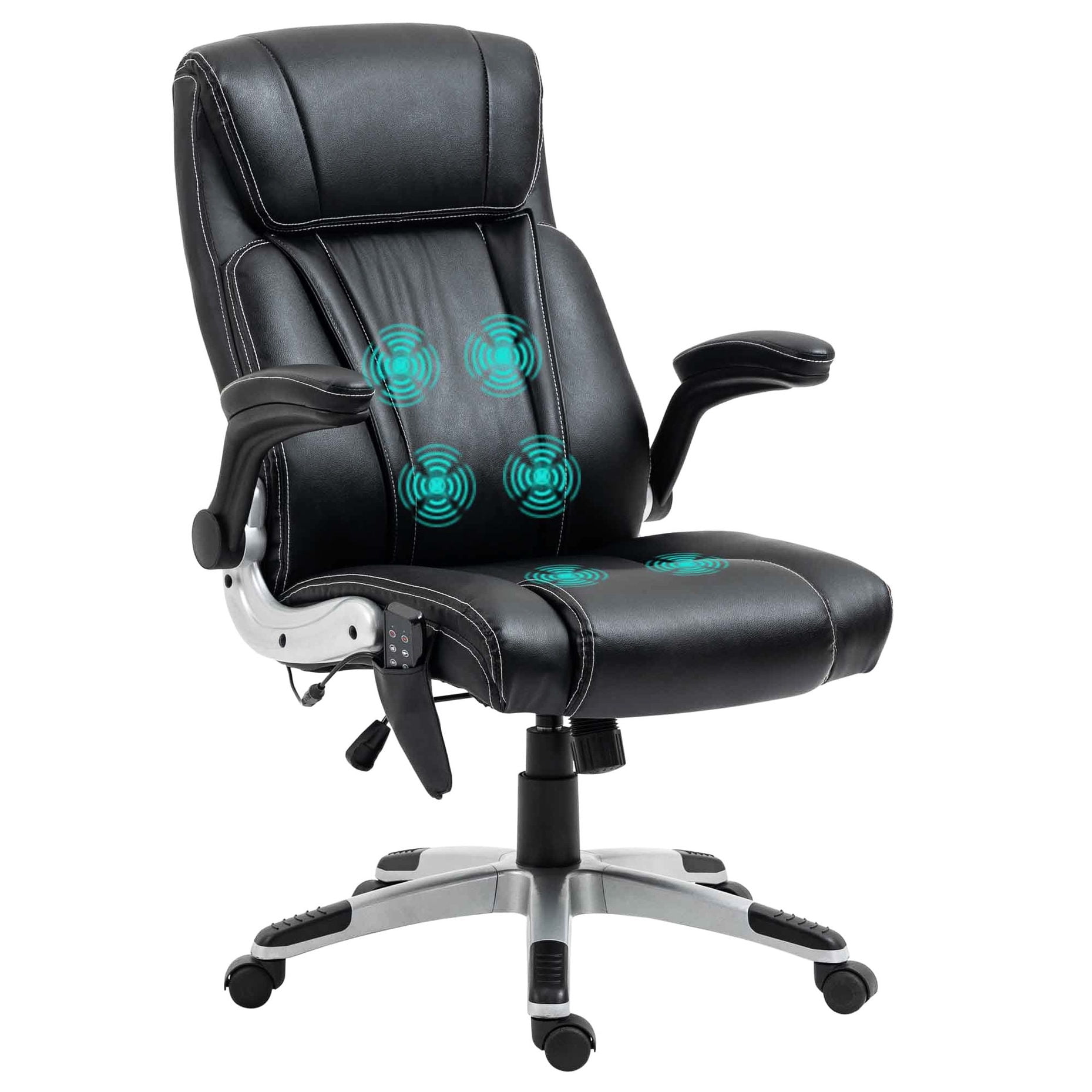 Black Color Scheme - High-Back Design and Flip-up Armrests - Office Use ...
