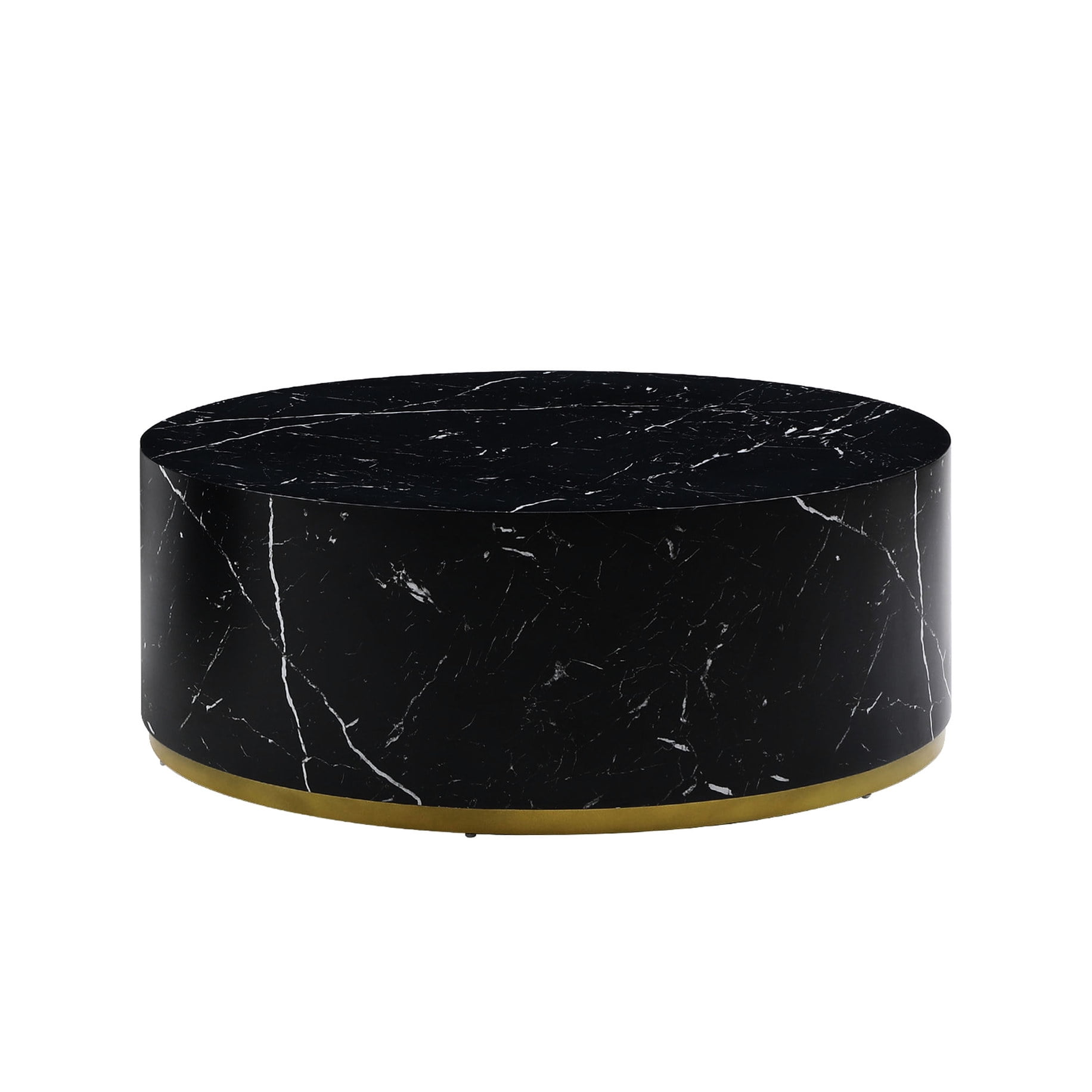 Black Color Scheme - Modern Faux Marble Look - Living Room Centerpiece ...