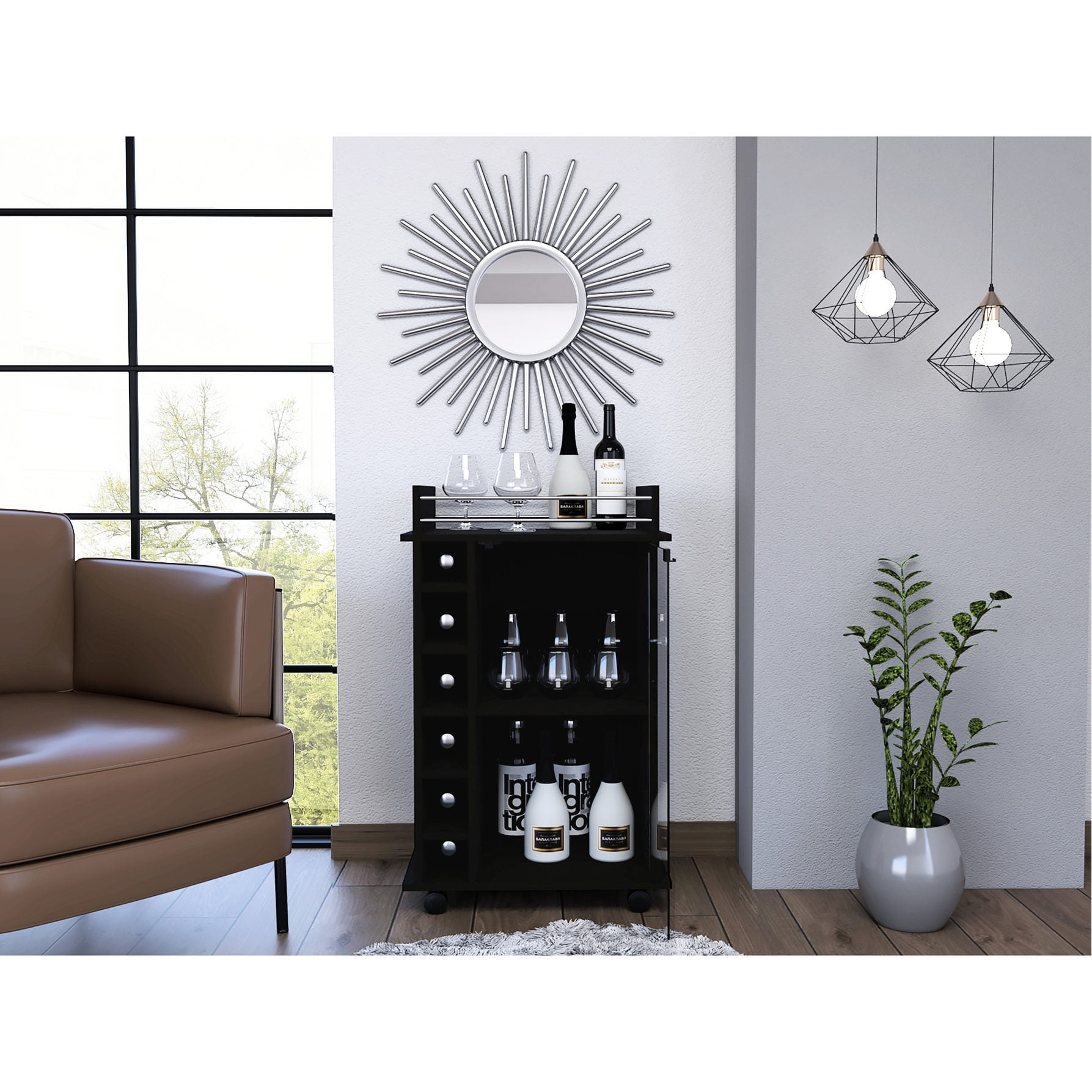 Black Color - Showcase 6 Bottles - Hotel Lobby - Make a Good Impression ...