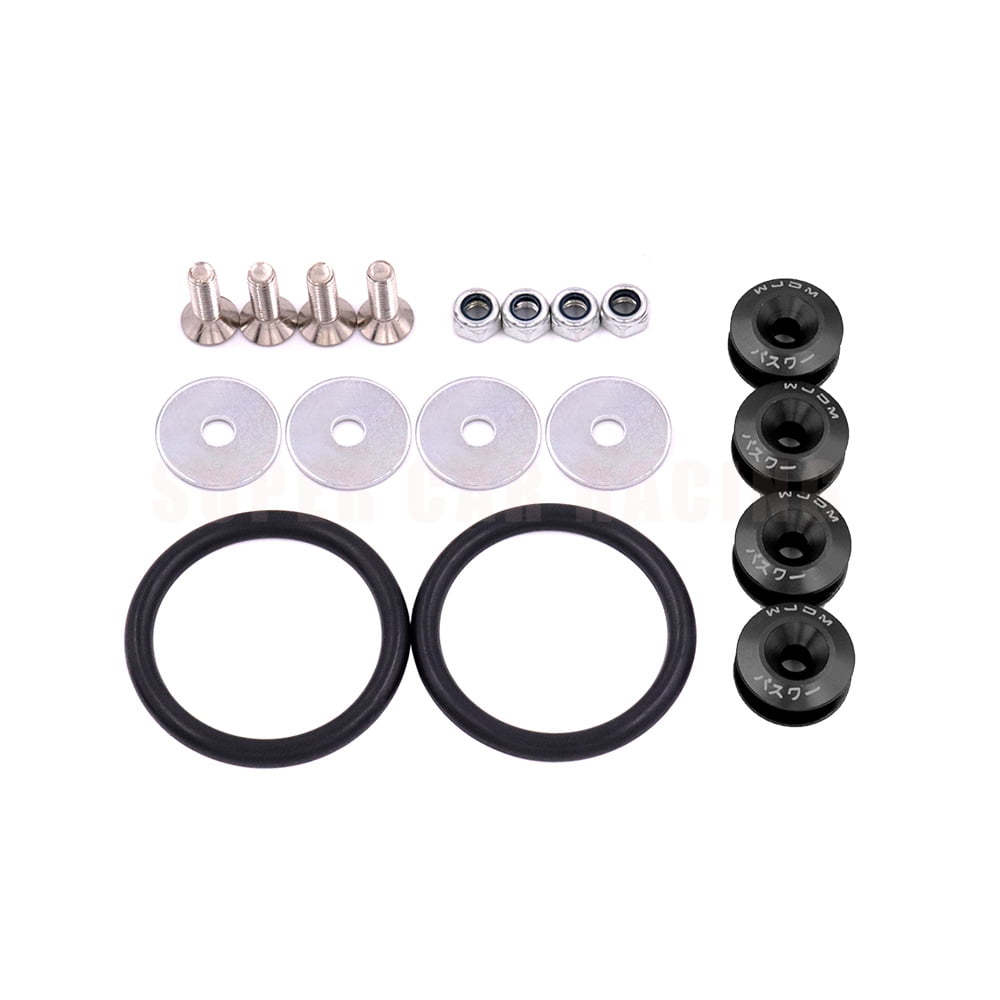 Black-Colorful Aluminum Quick Release Fastener Kit for Racing Car ...