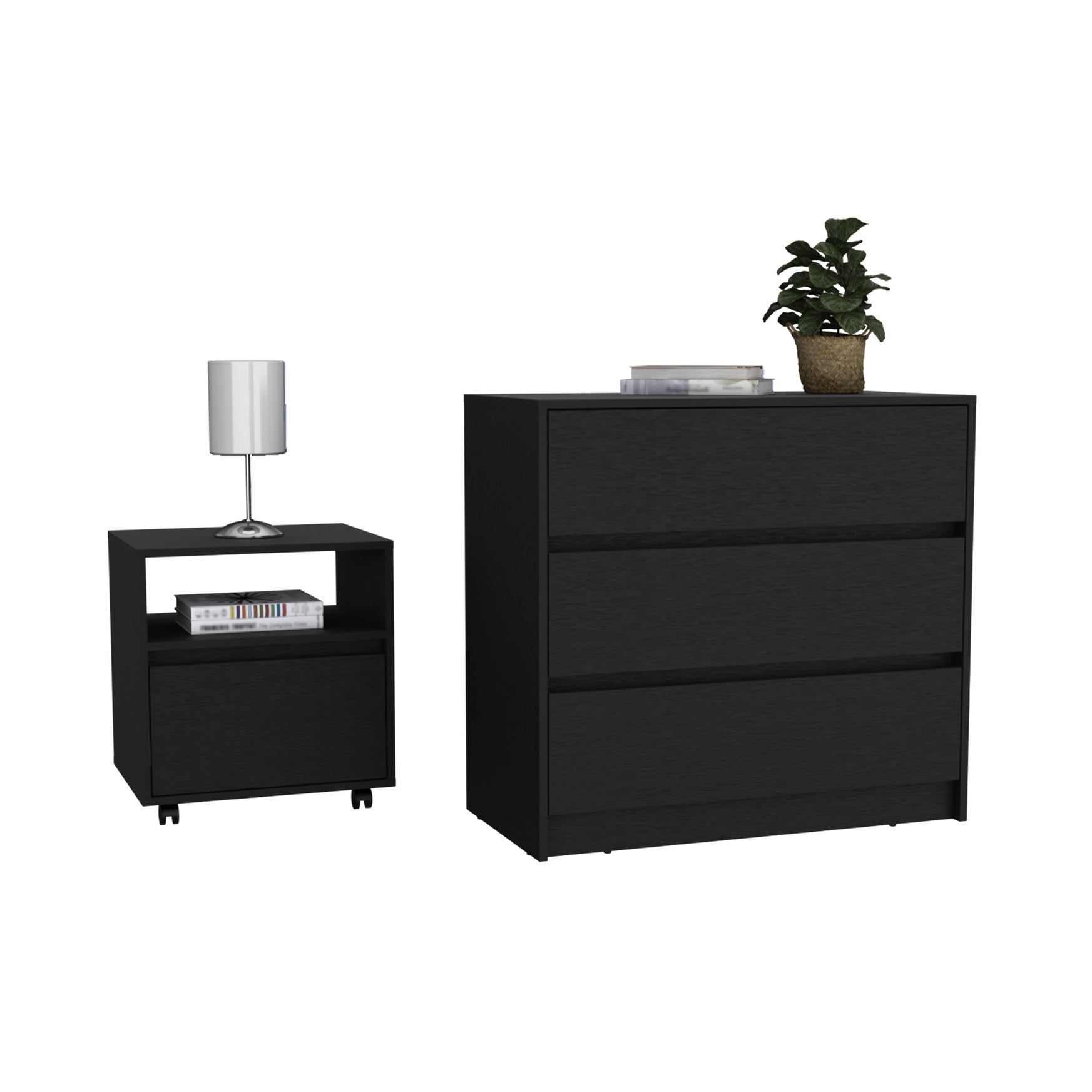 Black Colorway, Particle Board Build - Smooth - Operating Drawers ...