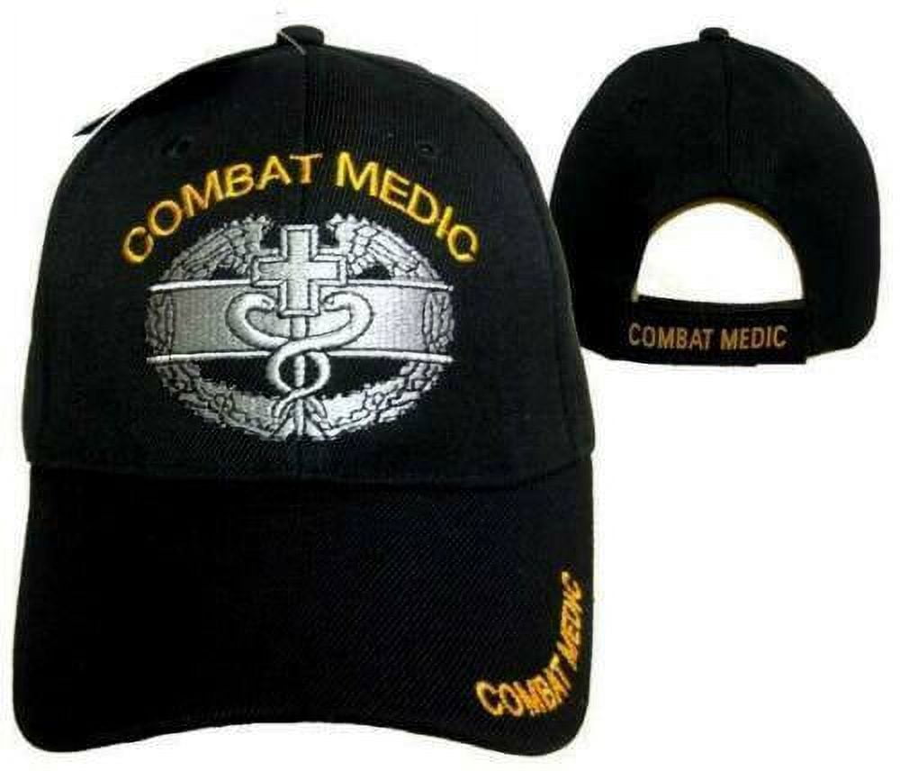 Black Combat Medic US Army Hat Ball Cap Veteran Military - Walmart.com