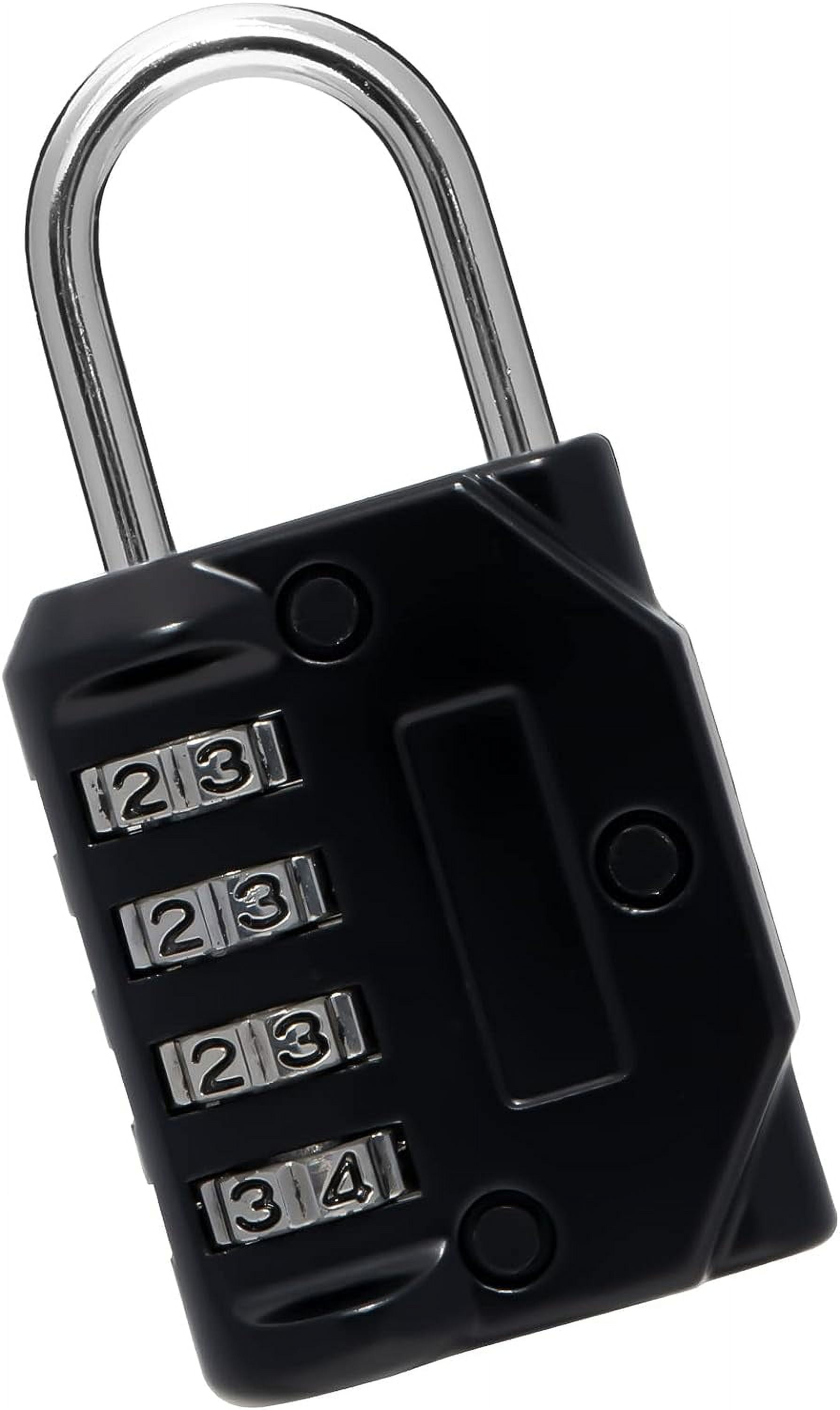 Black Combination Lock Sterling Combination Padlock, 4 Digit ...