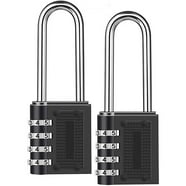 Combination Locks, Long Shackle Code Resettable Combination Padlock for ...