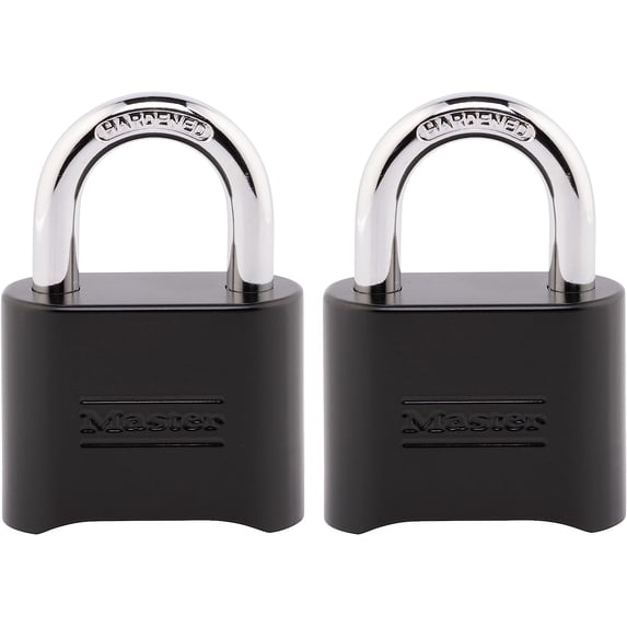 Black Combination Padlock, Set Your Own Combo Lock, Weather Resistant ...