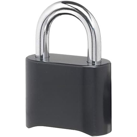 Black Combination Padlock, Set Your Own Combo Lock, Weather Resistant ...