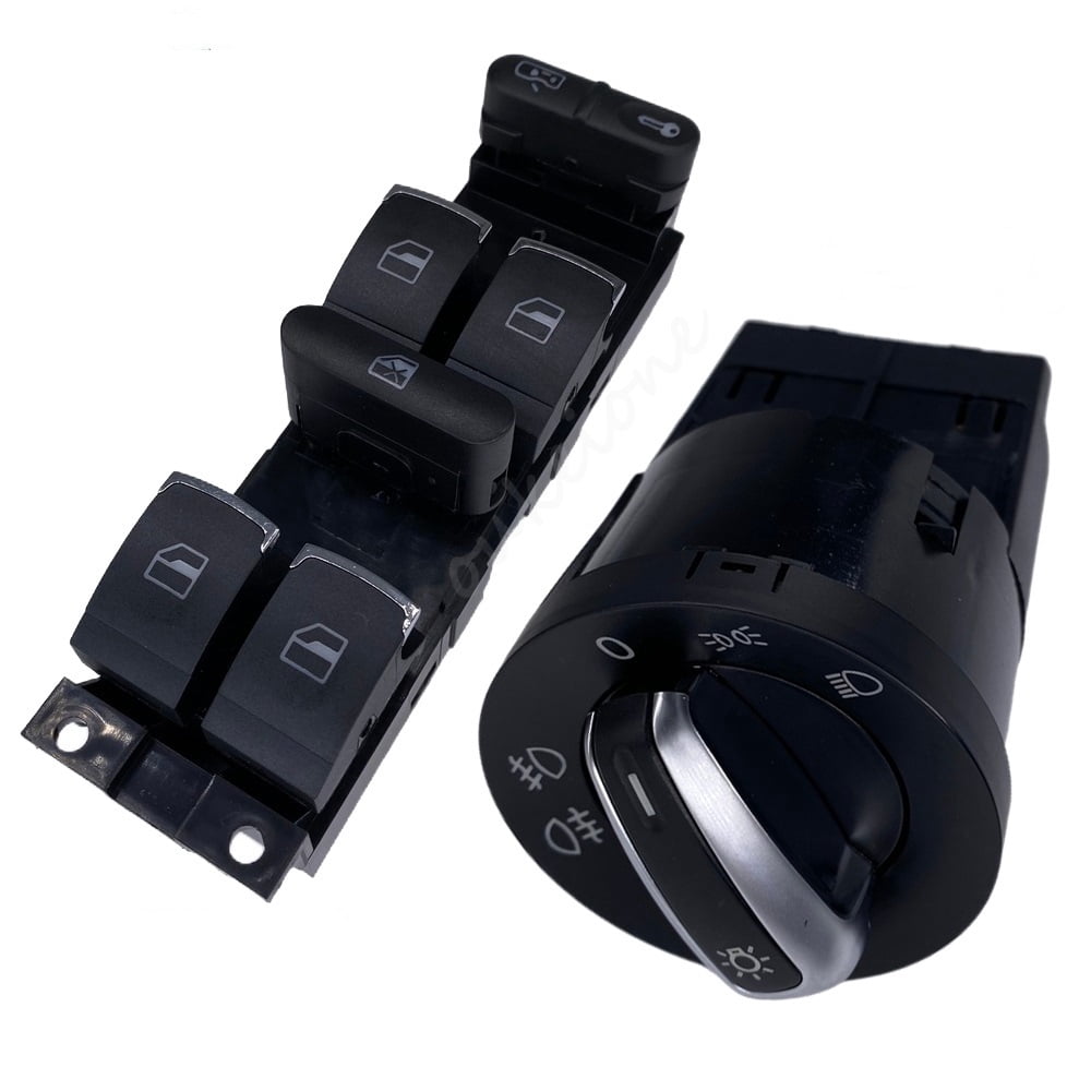 Black Compatible With VW Volkswagen Golf Jetta MK4 Bora Passat Electric Headlight Fog Light ...