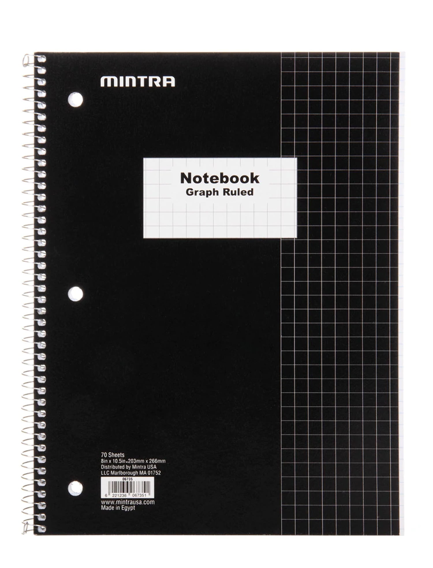 Black Composition Book Graph Ruled (4 Pack) - Walmart.com