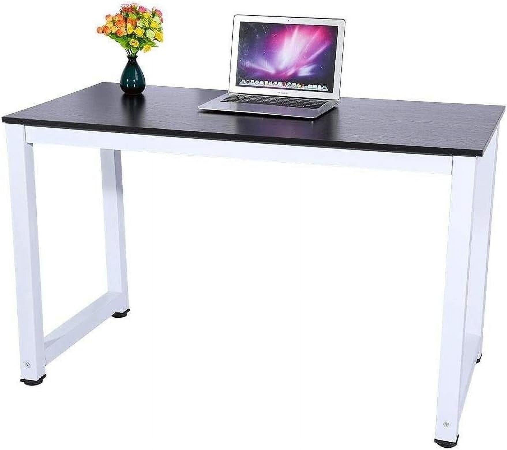 Black Computer Desk,Wooden Pc Gaming Corner Desk Computer Table ...