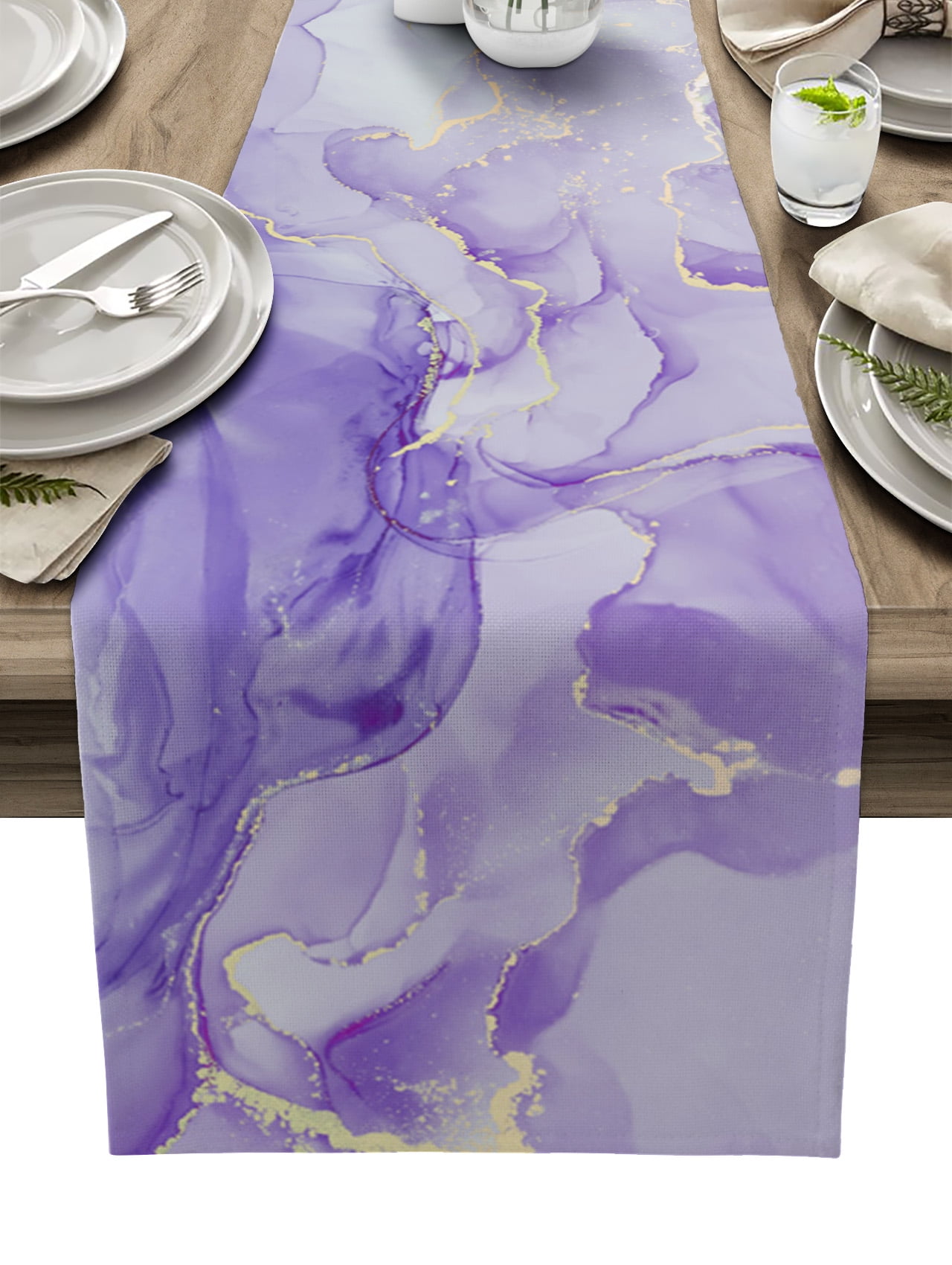 Black Concrete Crack Modern Table Runners Cloth Holidays Party Wedding ...