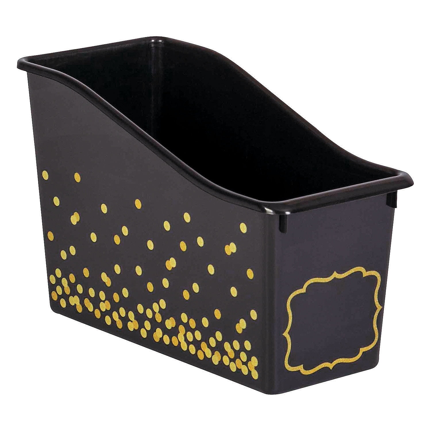 Black Confetti Book Bin, Educational, Party Supplies, 1 Pieces ...