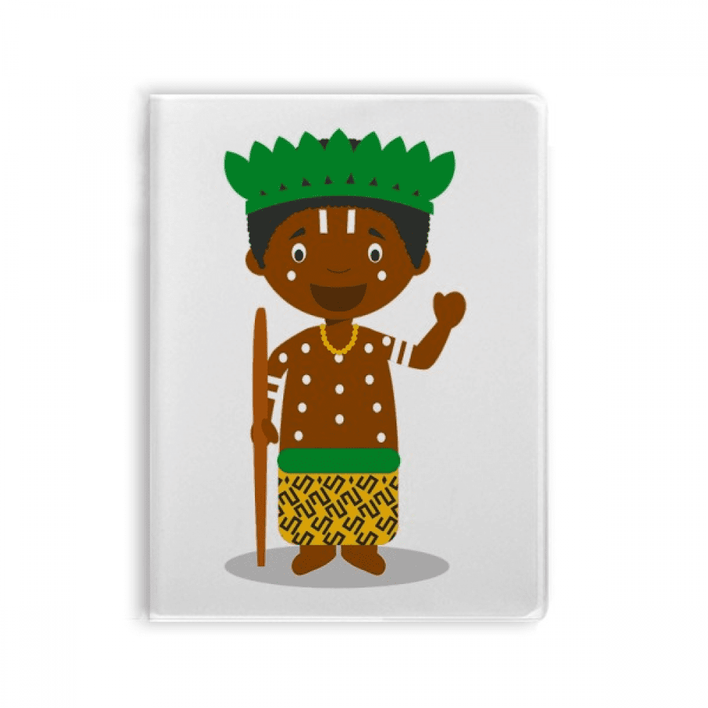 Black Congo Cartoon Art Deco Fashion Notebook Gum Cover Diary Soft ...