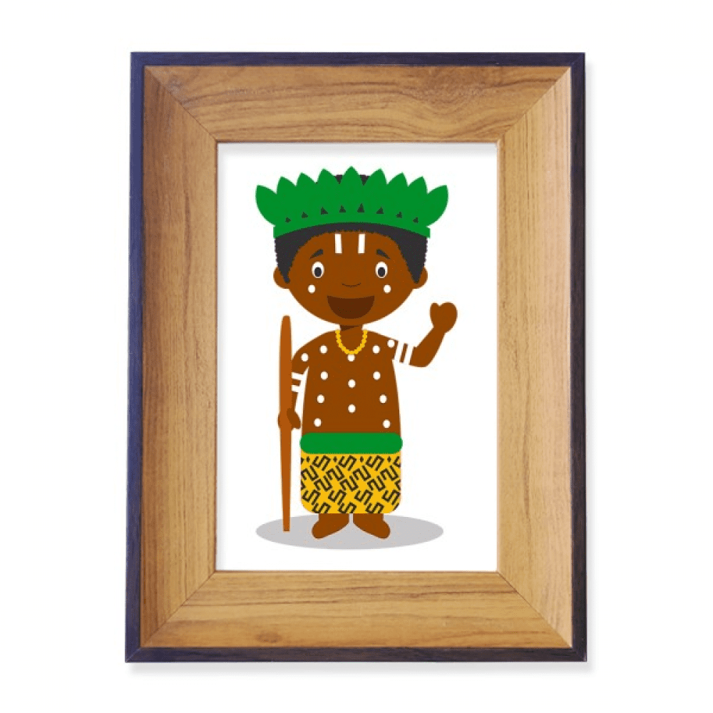 Black Congo Cartoon Photo Frame Exhibition Display Art Desktop Painting ...