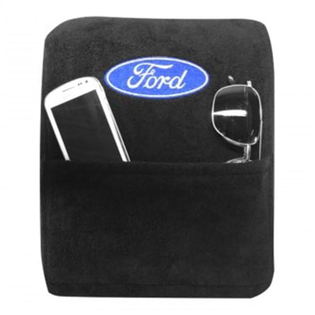Black Console Cover w/ Ford Logo Fits 2010-2017 - Walmart.com