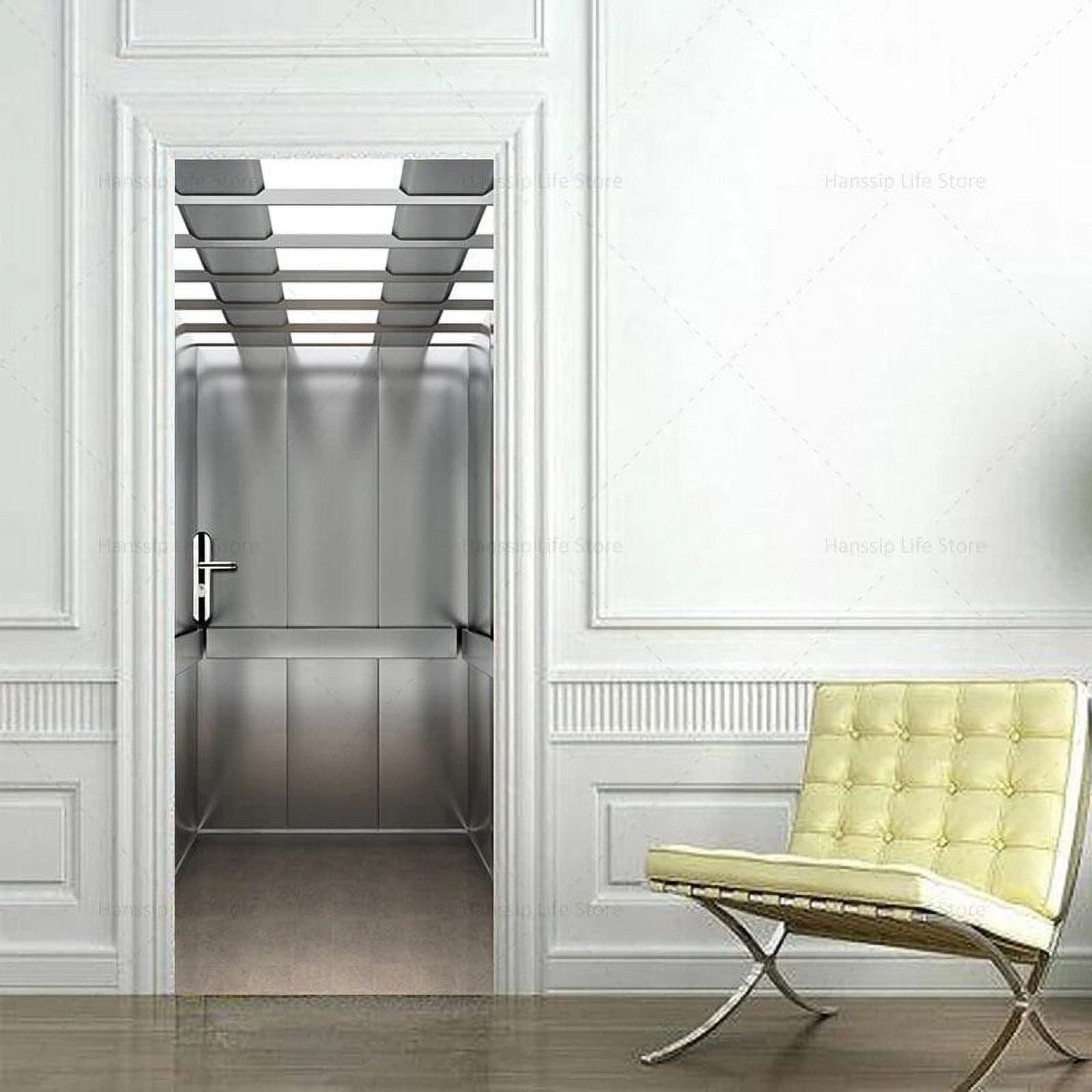 Black Cool 3D Vision Door Sticker Adhesive for Living Room Bedroom ...