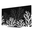 Black Coral Coastal TV Cover for 32 Inch Screen,Stretch Fabric ...