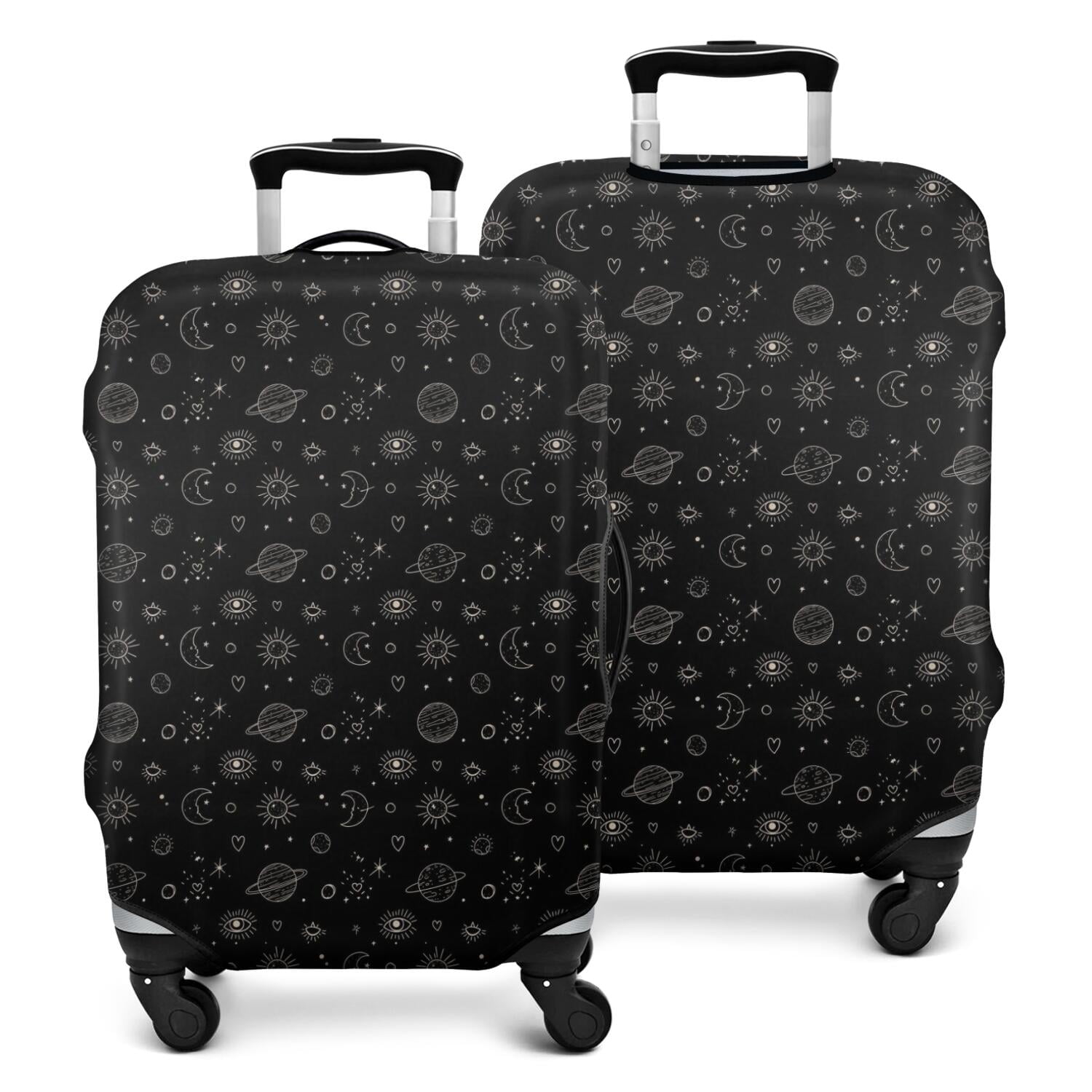Black Cosmic Pattern Luggage Cover Fashion Suitcase Cover Baggage ...