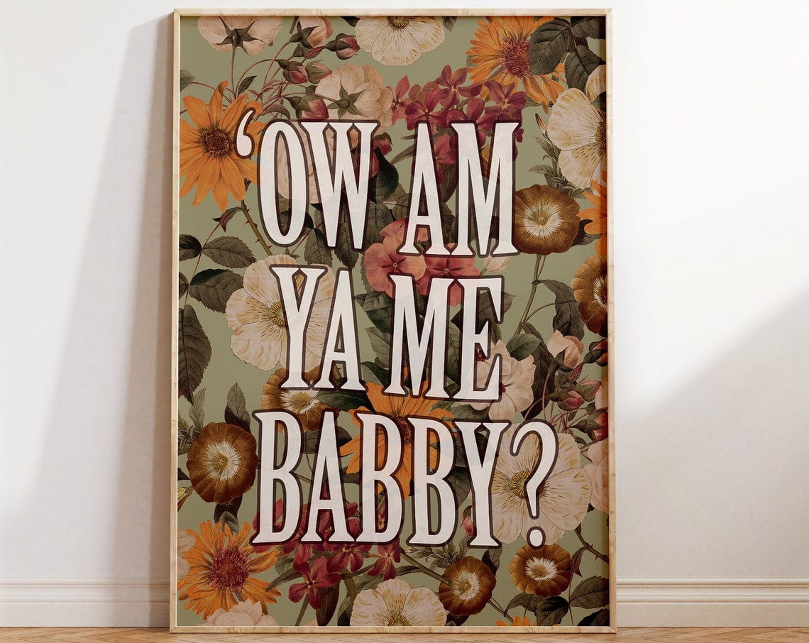 Black Country Slang 'Ow Am Ya Me Babby? Print - Black Country Dialect ...