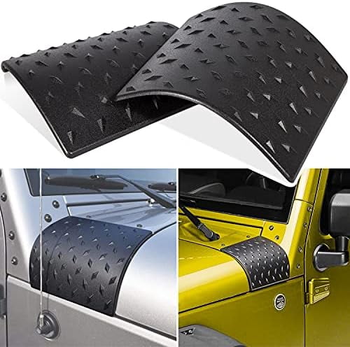 Black Cowl Body Armor Outer Cowling Cover for Jeep Wrangler JK JKU ...