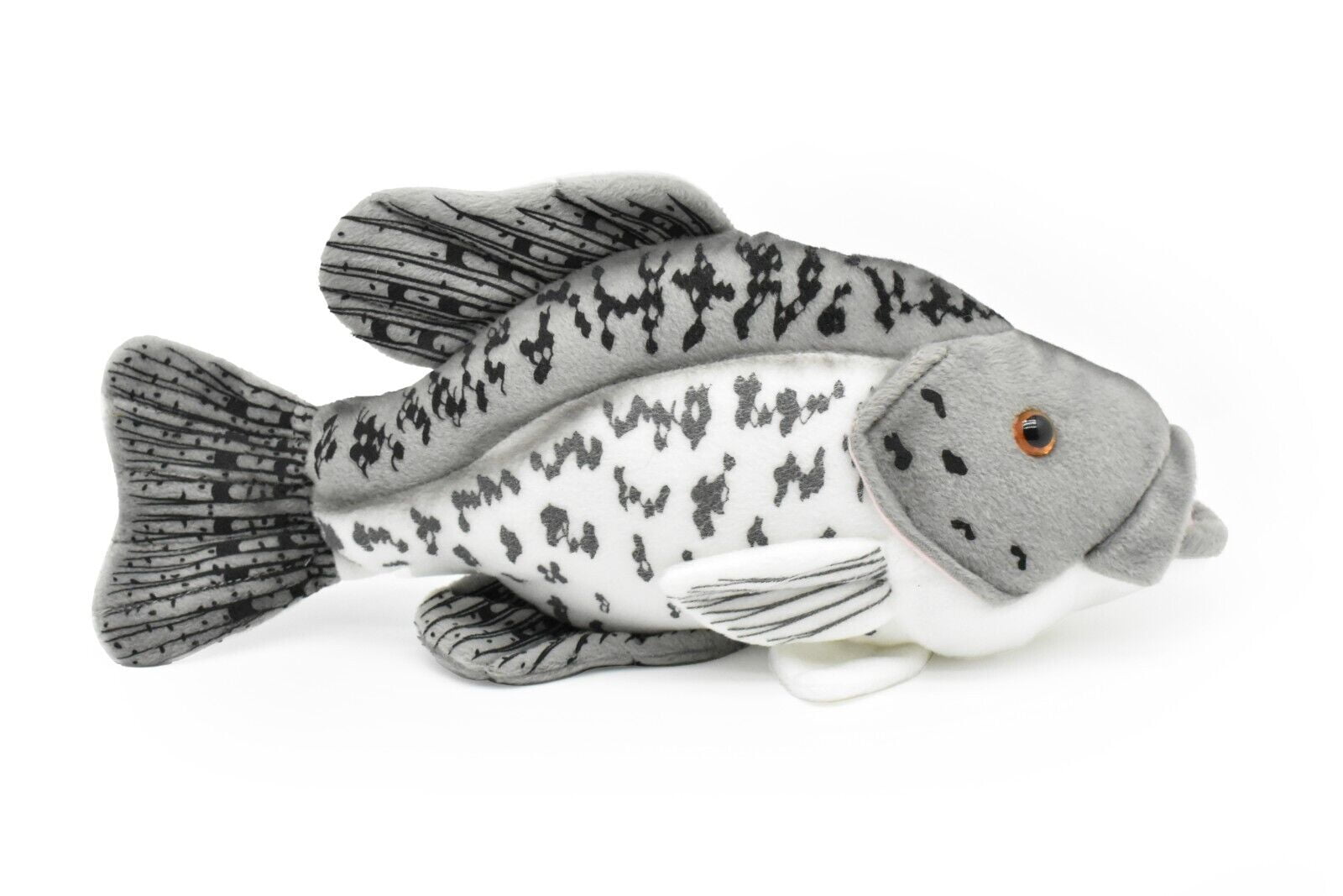 Black Crappie Plush Toy, Realistic Stuffed Animal, Papermouth, Soft ...